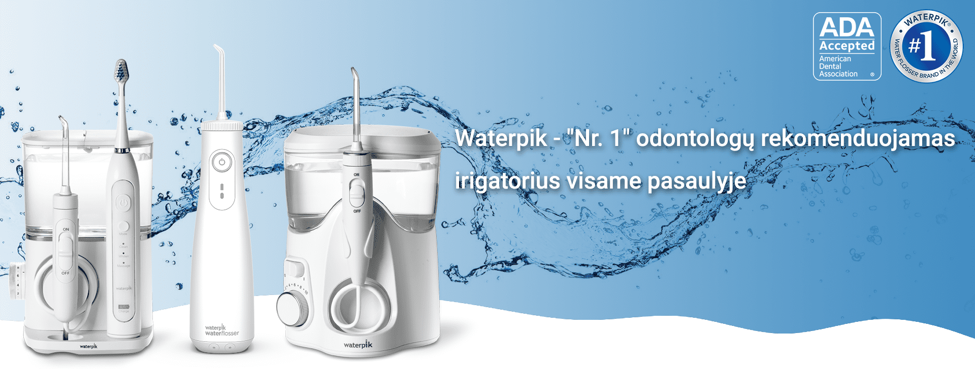 #1 IRIGATORIUS nuo 65€ Burnos ir Dantų Priežiūrai - Waterpik